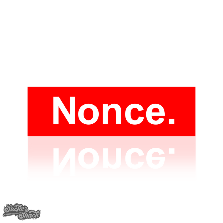Nonce. Slap Sticker – Sticker Shack